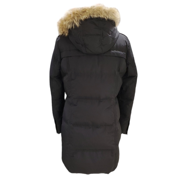 Utex | Jackets & Coats | Utex Platinum Coat Womens Size Medium Black Long Down Hood With Coyote ...